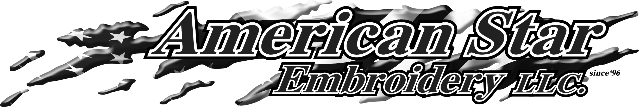 ASE_Master logo Black&White – American Star Embroidery